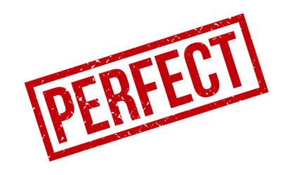 Perfect attendance rubber stamp seal Royalty Free Vector