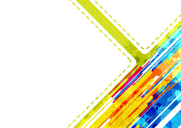 Banner design with paint background Royalty Free Vector