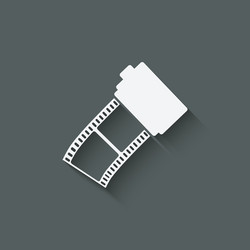 Film roll design element Royalty Free Vector Image