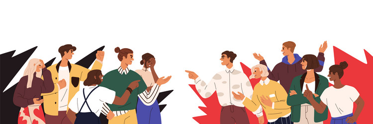 Pair of fighting children conflict between kids Vector Image