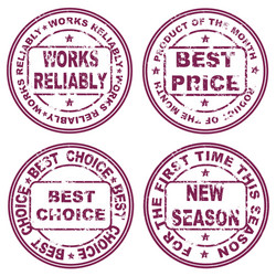 Different versions of the mark Royalty Free Vector Image