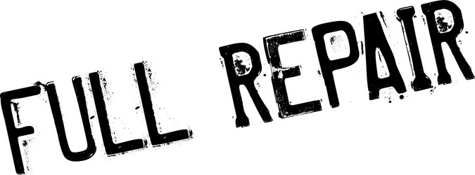 Full repair rubber stamp Royalty Free Vector Image