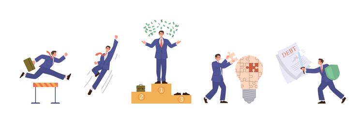 Overcome Difficulties Vector Images (over 760)