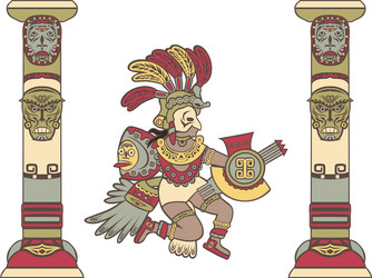 Aztec gods Royalty Free Vector Image - VectorStock