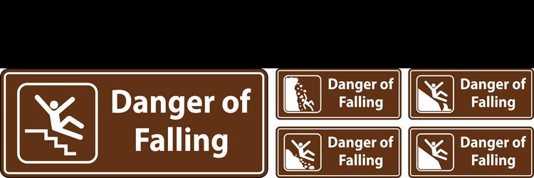 Danger sign park and guide Royalty Free Vector Image
