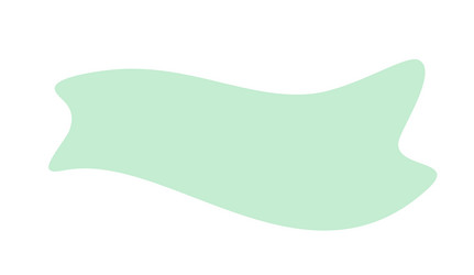 Green ribbon banner icon web design element hand Vector Image