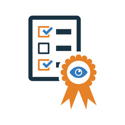 Quality control checklist icon Royalty Free Vector Image