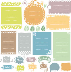 Bullet Journal Vector Images within Borders & Frames (over 310)