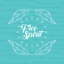 Free spirit cartoon scene Royalty Free Vector Image