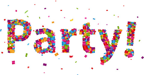 Colorful August Celebration Sign Royalty Free Vector Image