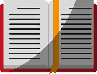 Reading book separator Royalty Free Vector Image