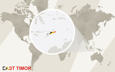 East Timor Map with Landmarks Vector Images (57)