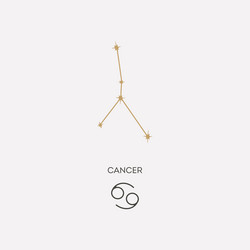 Cancer constellation Royalty Free Vector Image