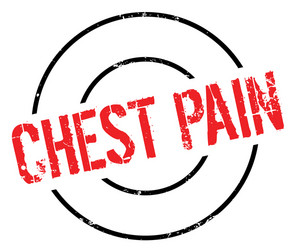 Chest pain rubber stamp Royalty Free Vector Image
