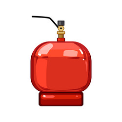 Flame stove fuel cartoon Royalty Free Vector Image