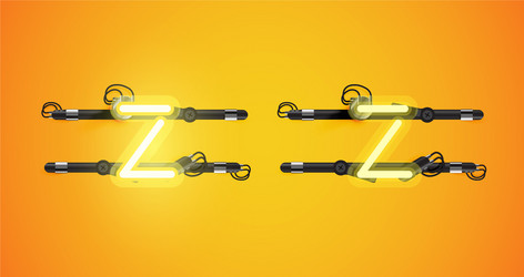 Neon Z Letter Font Vector Images (over 480)