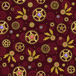 Steampunk Seamless Vector Images (over 820)