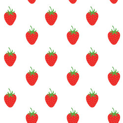 Seamless pattern of golden strawberry on dark Vector Image