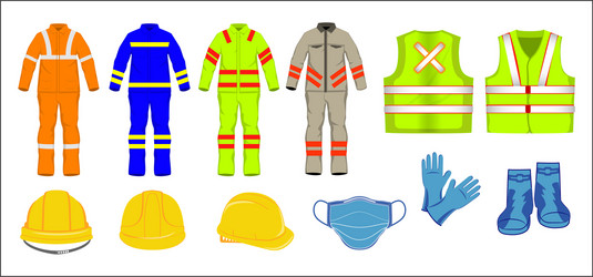 Safety vest jacket security traffic worker wear Vector Image
