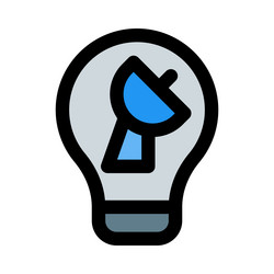 Ideas on tweaking the satellite television dish Vector Image