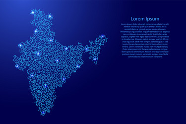 Map India Glowing Vector Images (over 110)