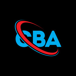 Cba logo letter design Royalty Free Vector Image