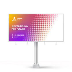 Stylish billboard design creative concept Vector Image