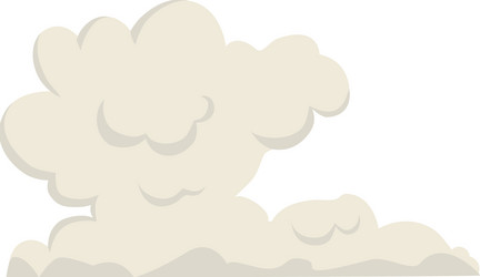 Cartoon dust cloud comic shape spray air Vector Image