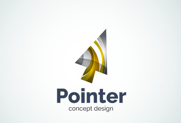 Cursor logo template mouse pointer and arrow Vector Image