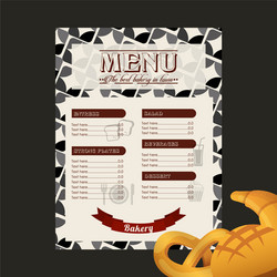 Bakery Cover Menu Food Background Card Vector Images (over 280)