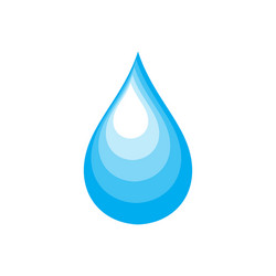 Blue drop icon Royalty Free Vector Image - VectorStock
