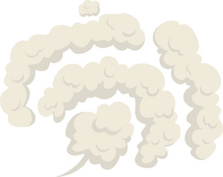 Cartoon dust cloud comic shape spray air Vector Image
