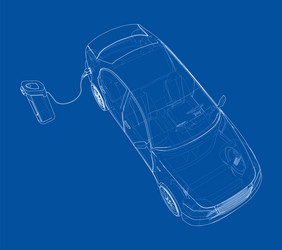 Electric Car Blueprint Drawing Vector Images (over 290)