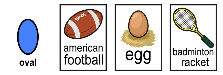 2d shape matching to real life object Royalty Free Vector