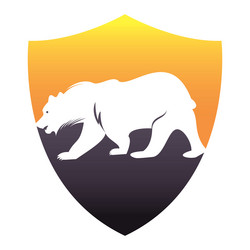 Bear logo design Royalty Free Vector Image - VectorStock