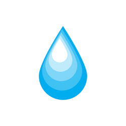 Blue drop icon Royalty Free Vector Image - VectorStock