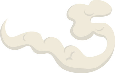 Cartoon dust cloud comic shape spray air Vector Image