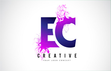 Letter ec and ce pillar logo suitable Royalty Free Vector