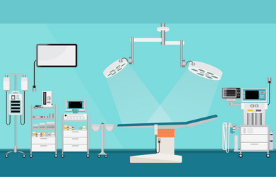 Medical hospital surgery operation room Royalty Free Vector