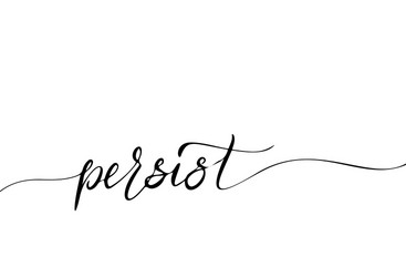 Simple endless hand drawn lettering print Vector Image