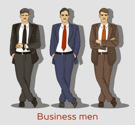 Group of men Royalty Free Vector Image - VectorStock