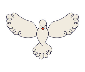 Cute dove design Royalty Free Vector Image - VectorStock