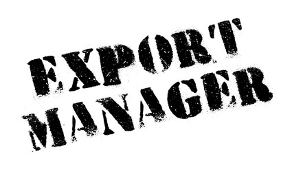 Export manager rubber stamp Royalty Free Vector Image