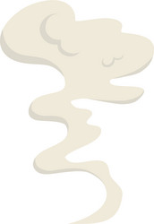 Cartoon dust cloud comic cloud shape spray air Vector Image