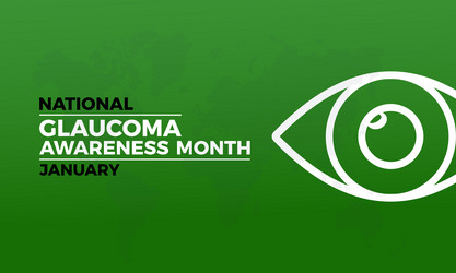 National glaucoma awareness month template eye Vector Image