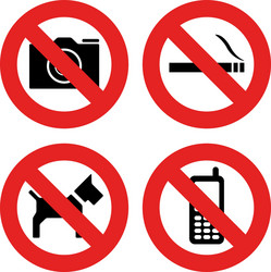 No devices rgb color icon Royalty Free Vector Image