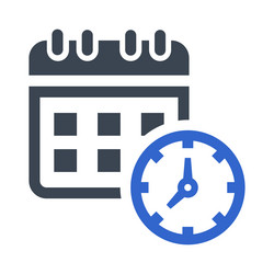 Time schedule icon Royalty Free Vector Image - VectorStock