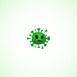 Coronavirus emoji design for banner and background