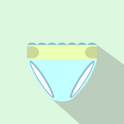 Baby diaper flat cartoon Royalty Free Vector Image