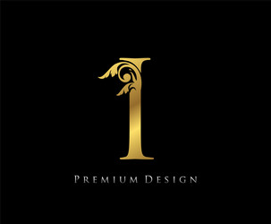Old gold key vintage logo image Royalty Free Vector Image